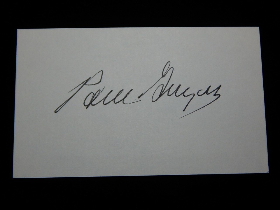 Paul Gregory Producer Autograph Signature Signed Card | eBay