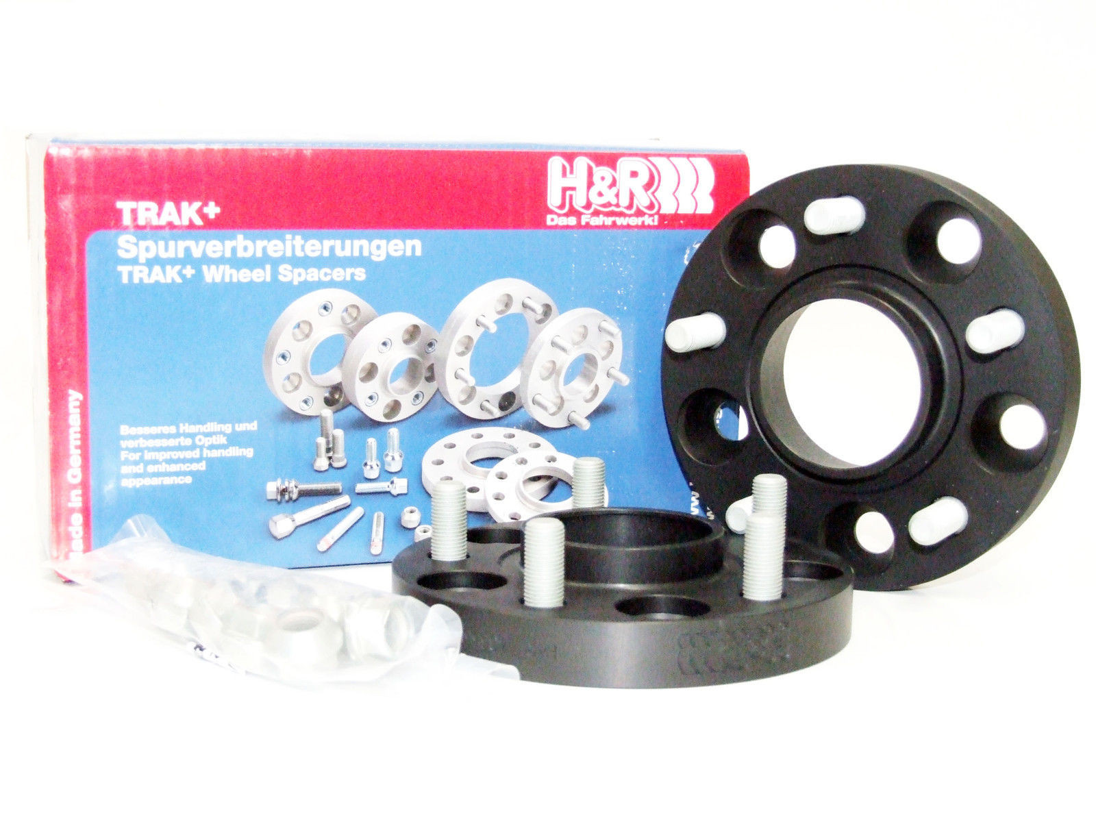 H&R 15mm DRM Bolt-On Wheel Spacers for GTR GT-R R35 (5x114.3/66/12x1.25 ...
