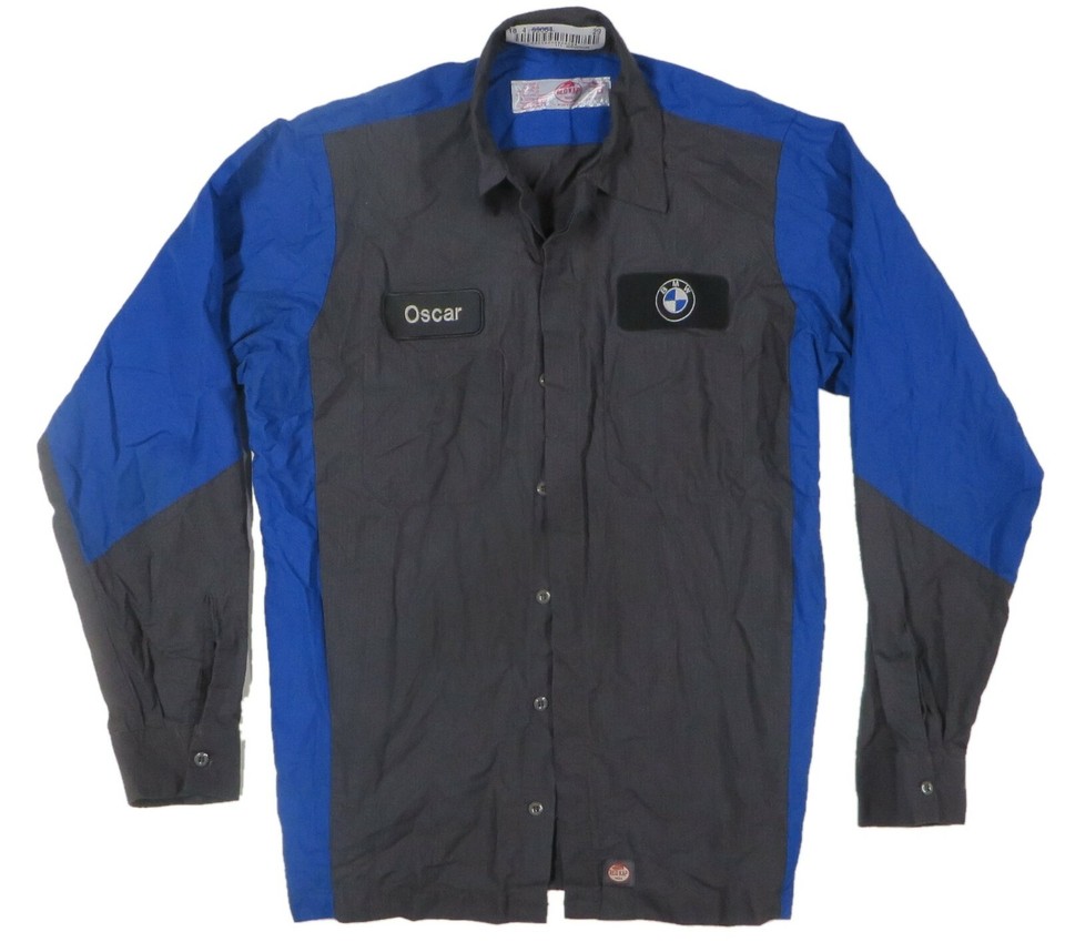 Red Kap Mechanic Technician Uniform Mens Work Shirts Automotive ...