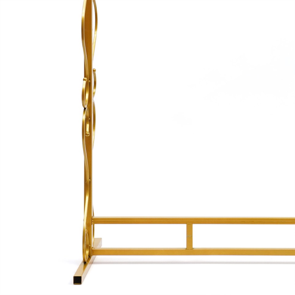 Heavy Duty Retail Golden Clothes Racks Wedding Dress Display Stand Rack ...