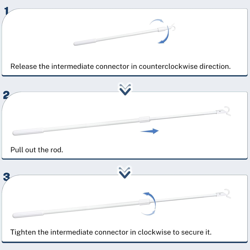 Draw Rod for Cordless Window Blinds down and up Easy to Pull Pull ...
