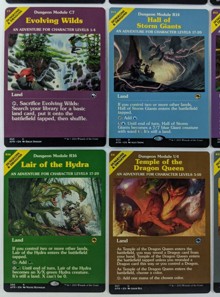 Dungeon Module Magic the Gathering Adventures Forgotten Realms MTG ...