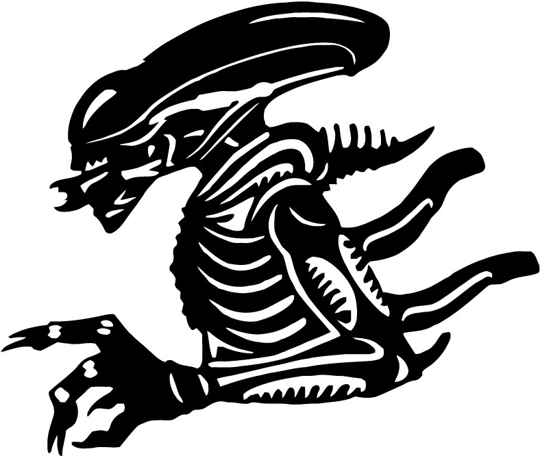 ALIEN XENOMORPH vinyl decal STICKER WALL LAPTOP CAR 4" Aliens, movie ...
