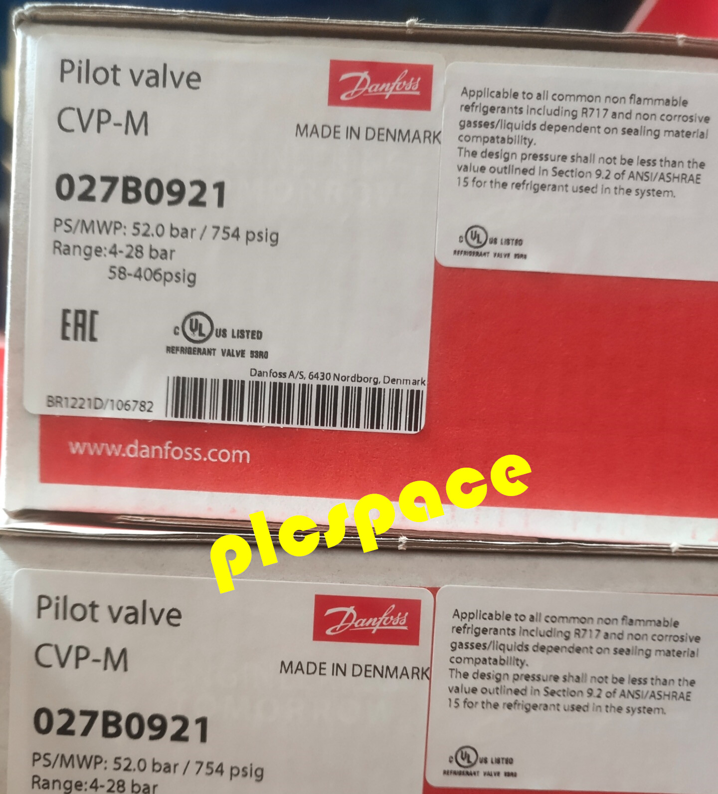 DANFOSS CVP-M 027B0921 constant pressure pilot valve Express DHL or ...