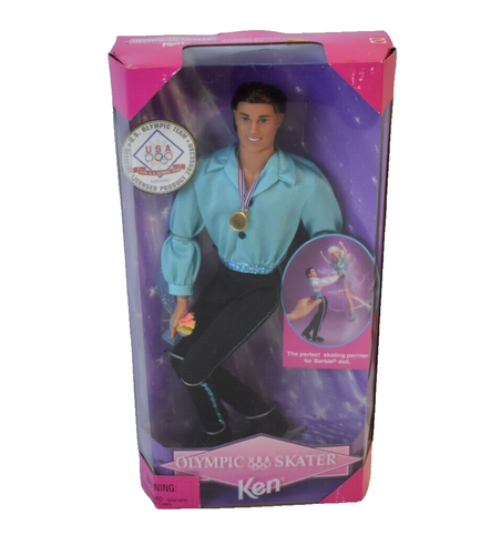 Barbie Ken Doll USA Olympics Ice Skater Team 1997 Mattel #18502 New In ...