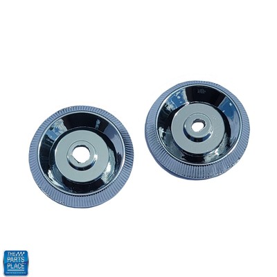 1964-65 Pontiac GTO / LeMans Chrome Inner Radio Bezels - Fluted Edge ...