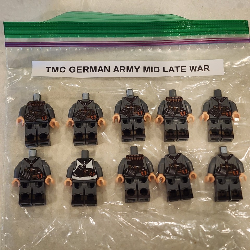 The Minifig Co Brickmania WW2 German Army Mid Late War Soliders. Lot Of ...