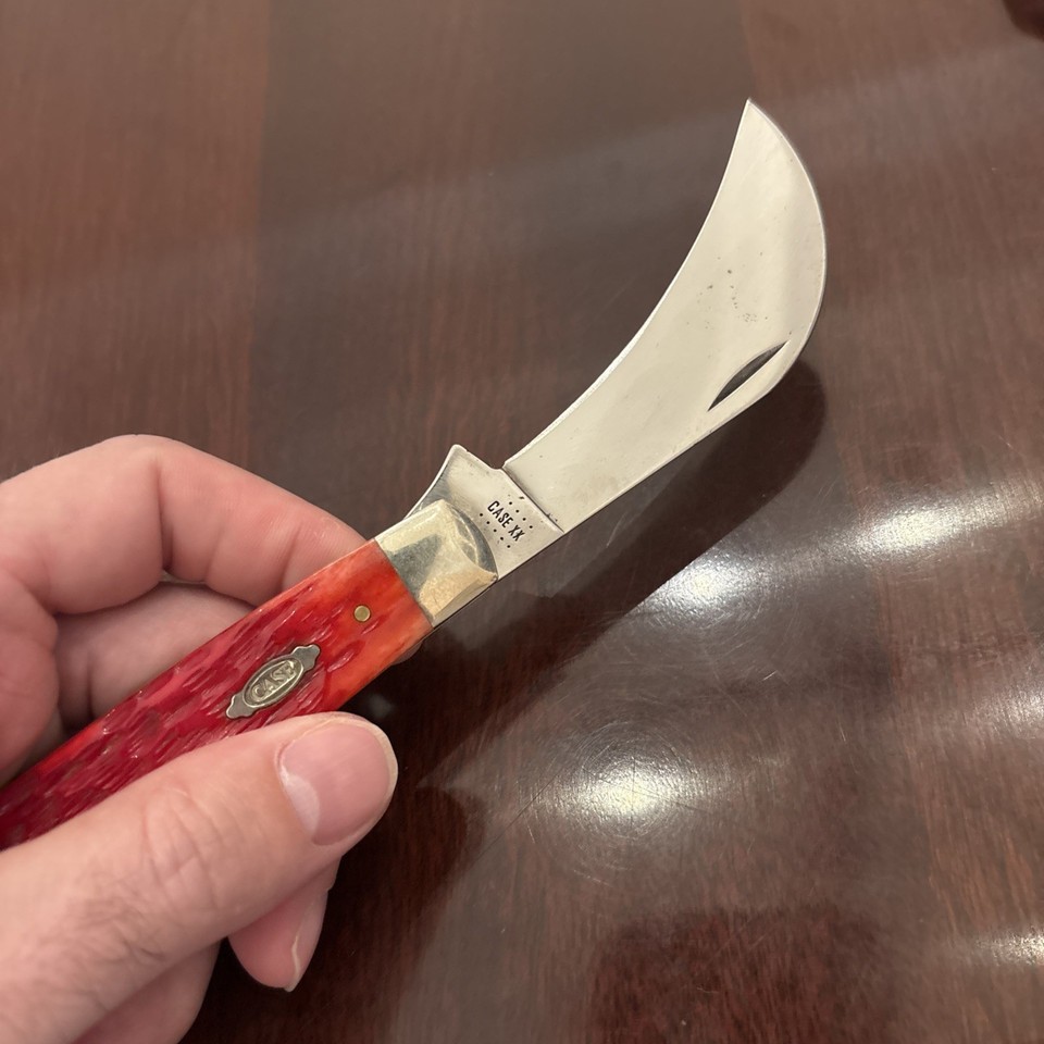 Case XX Dark Red Bone Hawkbill Pruner (61011 CV) Knife | eBay