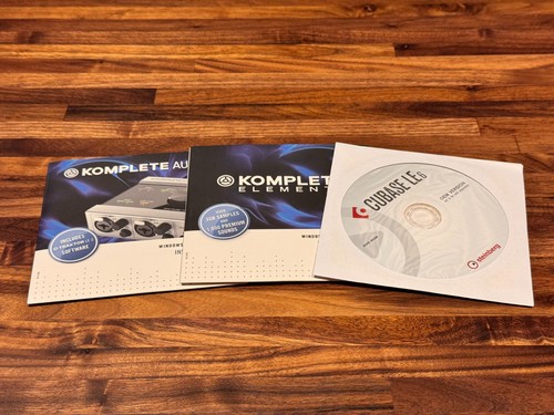 Cubase Le-6, Komplete Elements, Traktor Studio Production W/Reg. Code ...