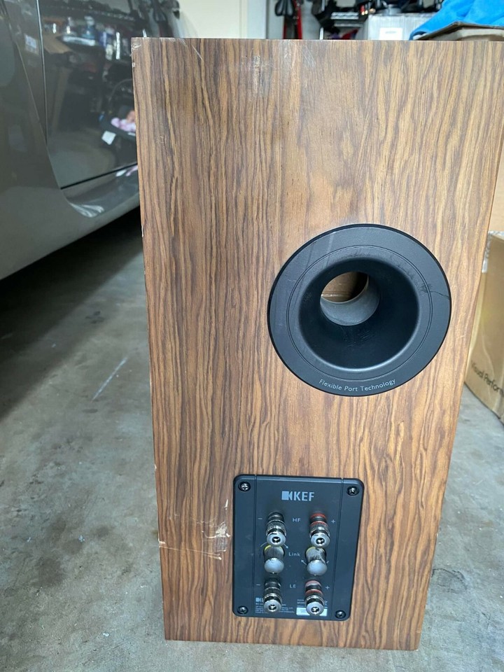 *READ* KEF - R3 Series Passive 3-Way Bookshelf Speaker (Single) Walnut ...