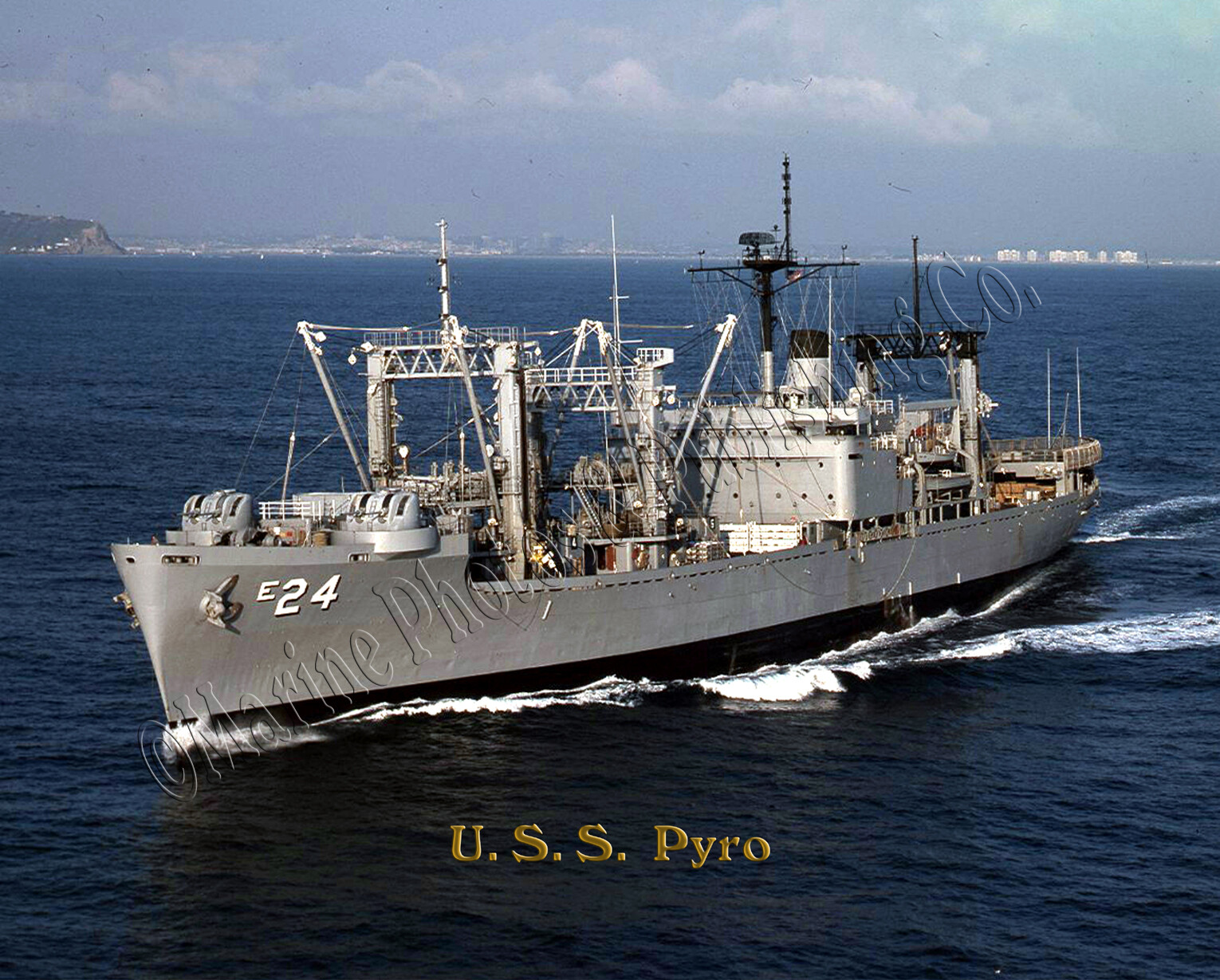 USS PYRO AE 24 Photo Print Personalized US Navy | eBay