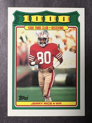 1988 Topps 1000 Yard Club Jerry Rice San Francisco 49ers Card #4 | eBay