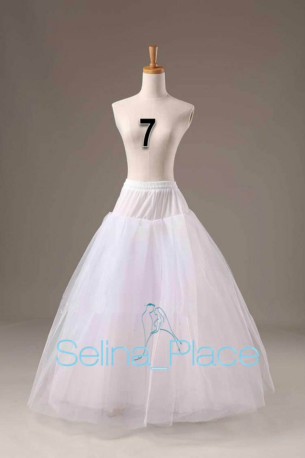 White A Line/Fishtail/Merimaid Hoop Hoopless Ball Gown Crinoline ...
