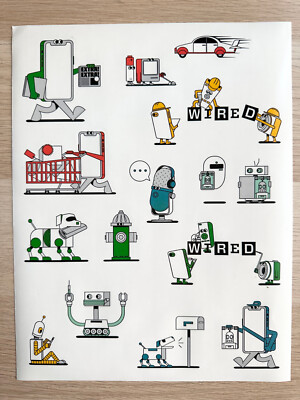 WIRED Magazine Original Limited Edition Stickers Labels Tags Decals, 1 ...
