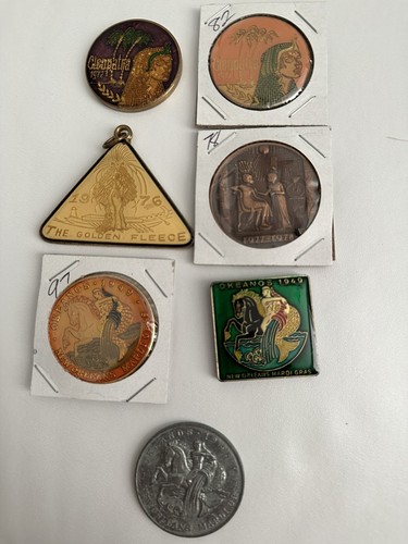 7 Heavy & Multi Color Doubloons- Mardi Gras Krewe Favor | eBay