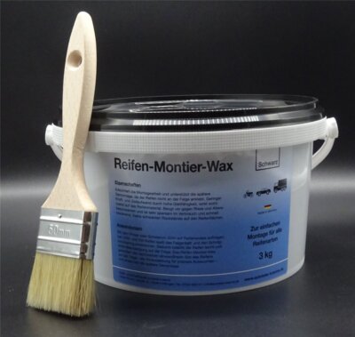 3Kg schwarze Reifen Montage Paste Montagepaste Montierpaste incl ...