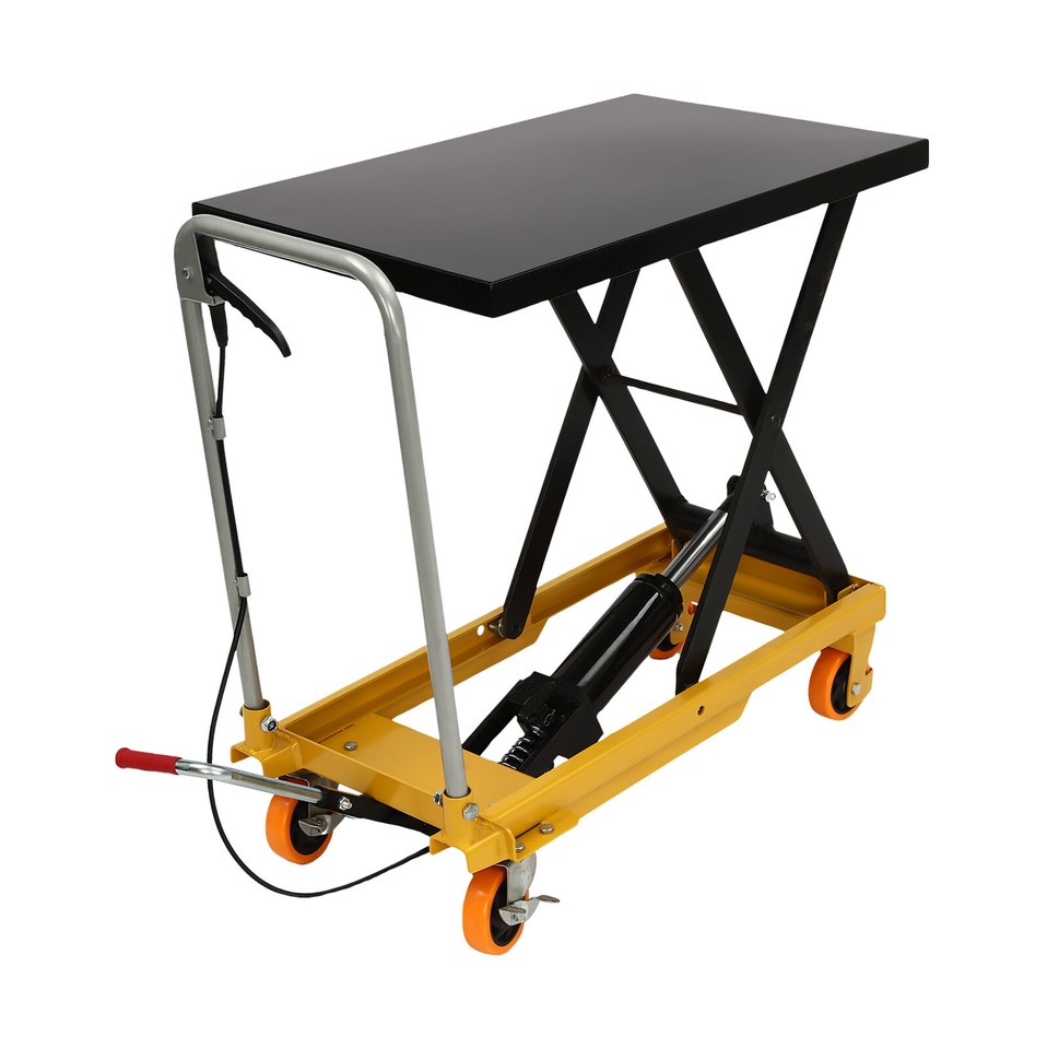 Single Scissor Lift Table 500lbs Hydraulic Lift Table Cart 28.5" Lift ...