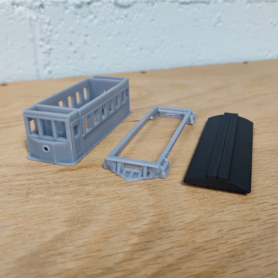 HOn30 22ft TROLLEY TRAM kit for the Kato 11-105/106/107 chassis. RESIN ...