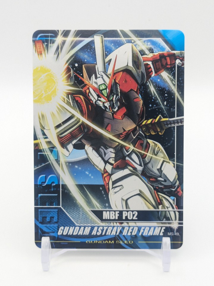 Gundam Astray Red Frame MBF-P02 MS-49 GUNDAM SEED Carddass Card 2003 ...