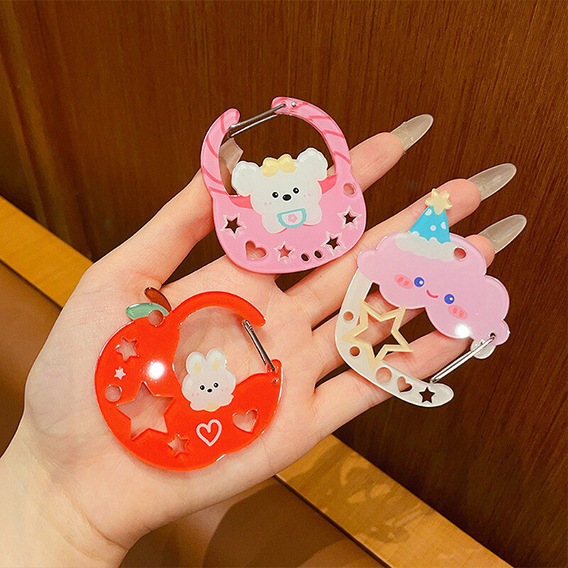 Acrylic Multifunctional Keychain Cartoon Shaped Mountaineering Buckle ...