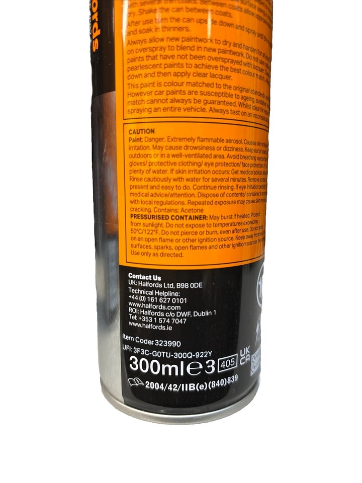 SKODA QUARTZ GREY METALLIC SPRAY PAINT 300ML HALFORDS CANS X2 | eBay UK