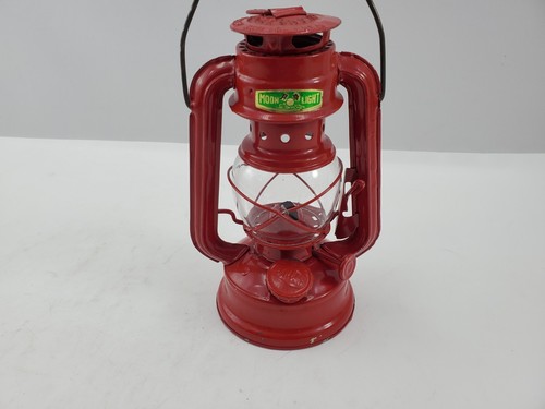 Red Paraffin Oil Lamp Lantern Hurricane Moon Light | eBay