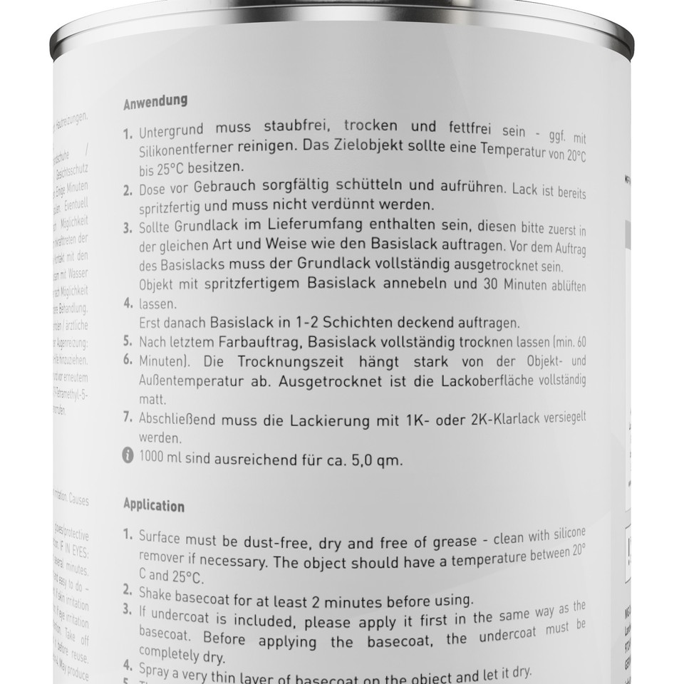 Autolack Dose spritzfertig für Mazda A2W Cool White Olympweiss ...