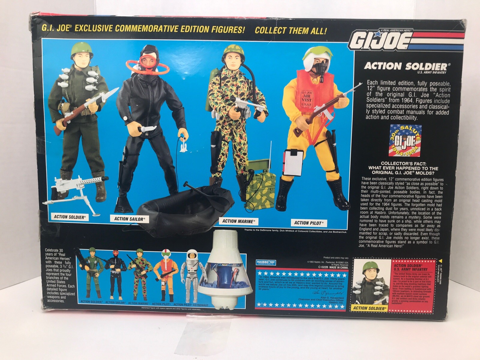 Hasbro GI Joe Action Solider US Army Infantry Commemorative 12" Action ...