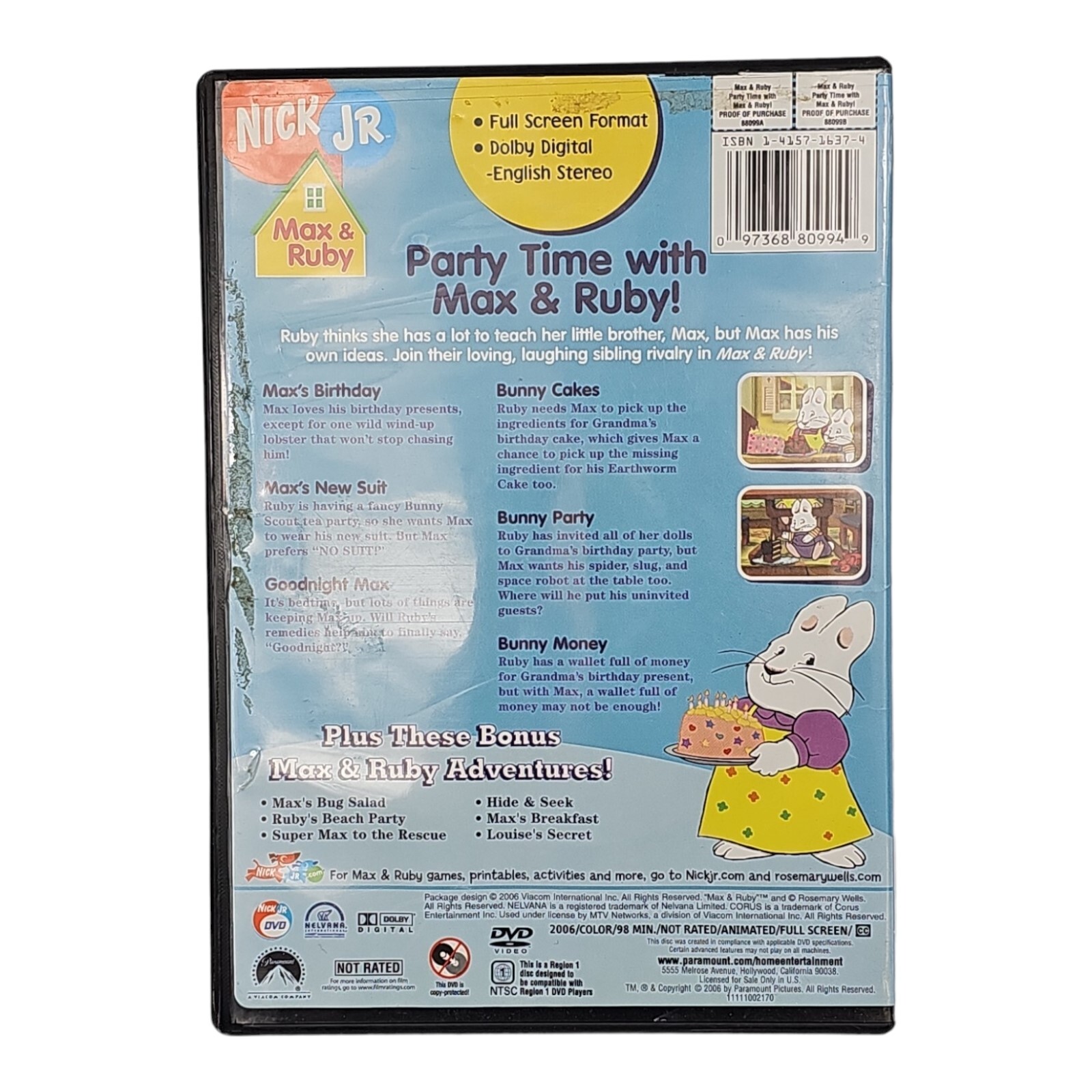 Max and Ruby - Party Time with Max and Ruby (DVD, 2006) 97368809949 | eBay
