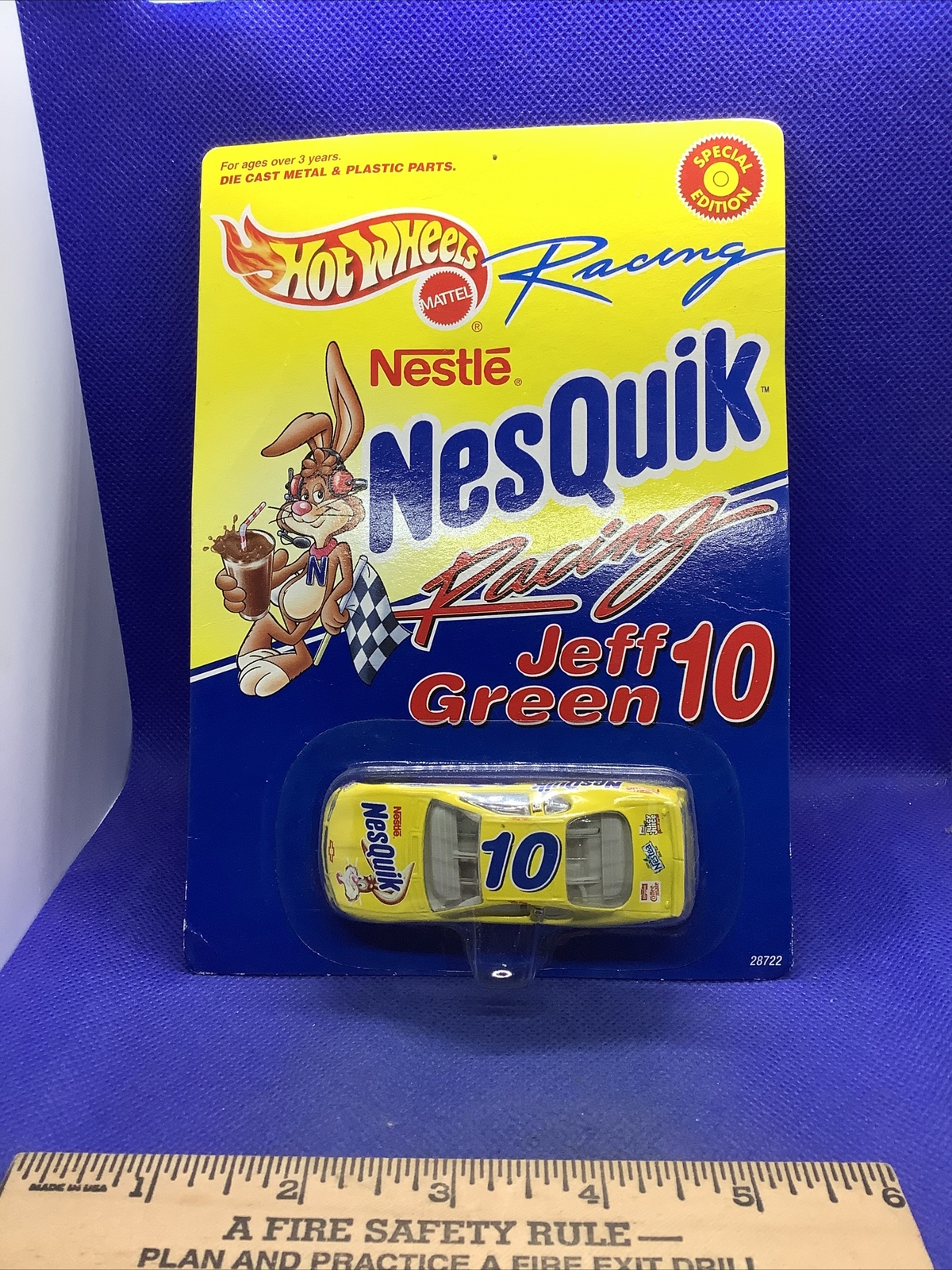 HOT WHEELS 2000 SPECIAL EDITION RACING JEFF GREEN 10 NASCAR NESQUIK ...