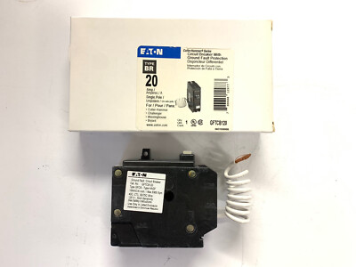 GFTCB120 Eaton Cutler Hammer 20 Amp 1 Pole Type BR Ground Fault Circuit ...