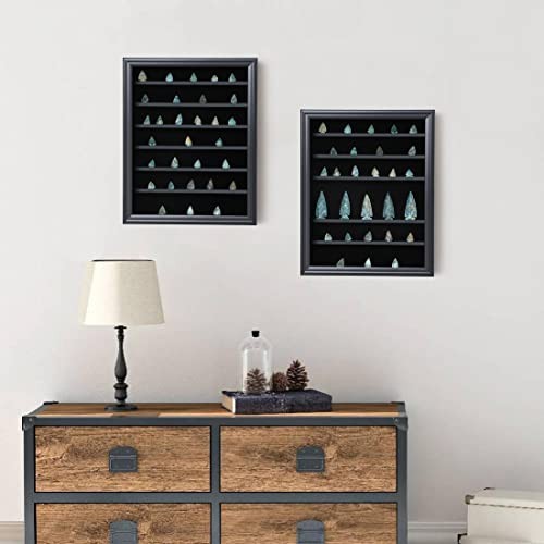 KCRasan Arrowhead Display Case Native American Arrowhead Shadow Box ...