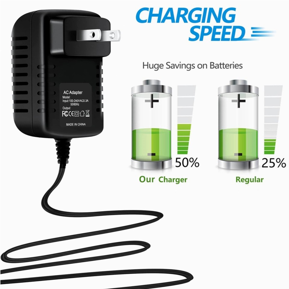 SLLEA DC 12V Wall Charger AC Adapter Replacement for Booster PAC ES6000 ...