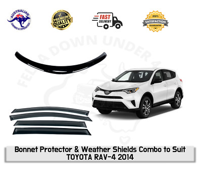 Bonnet Protector Hood Guard Deflector Weather Shields To Suit TOYOTA ...