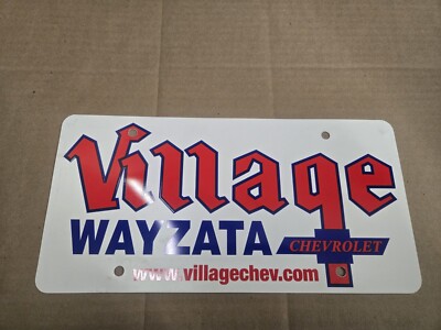 Village Chevy Wayzata Minnesota MN Car Dealership Dealer License Plate ...