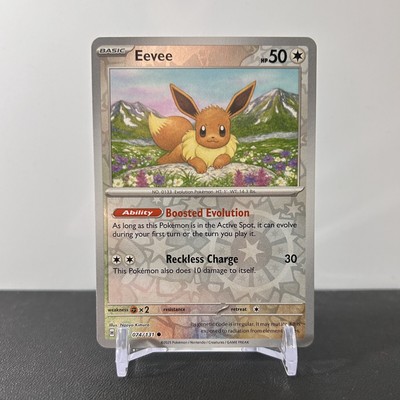 Pokémon TCG: Eevee 074/131 - Reverse Holo - Prismatic Evolutions - Mint ...