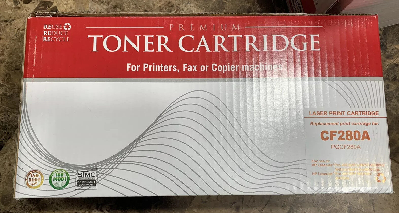 5 Premium Cf280a CF 280a Toner Cartridge for HP 80a LaserJet Pro 400 ...