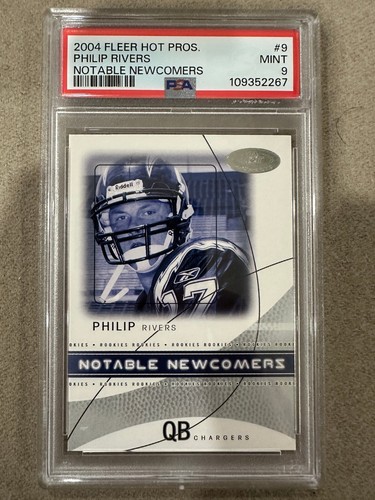 Philip Rivers 2004 Fleer Hot Prospects Notable Newcomers Rookie Card ...