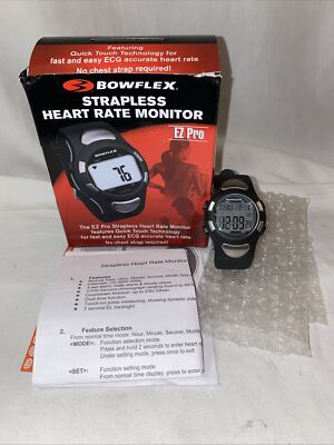 Unisex Blue Bowflex EZ Pro Heart Rate Monitor Watch Rubber Wristband | eBay