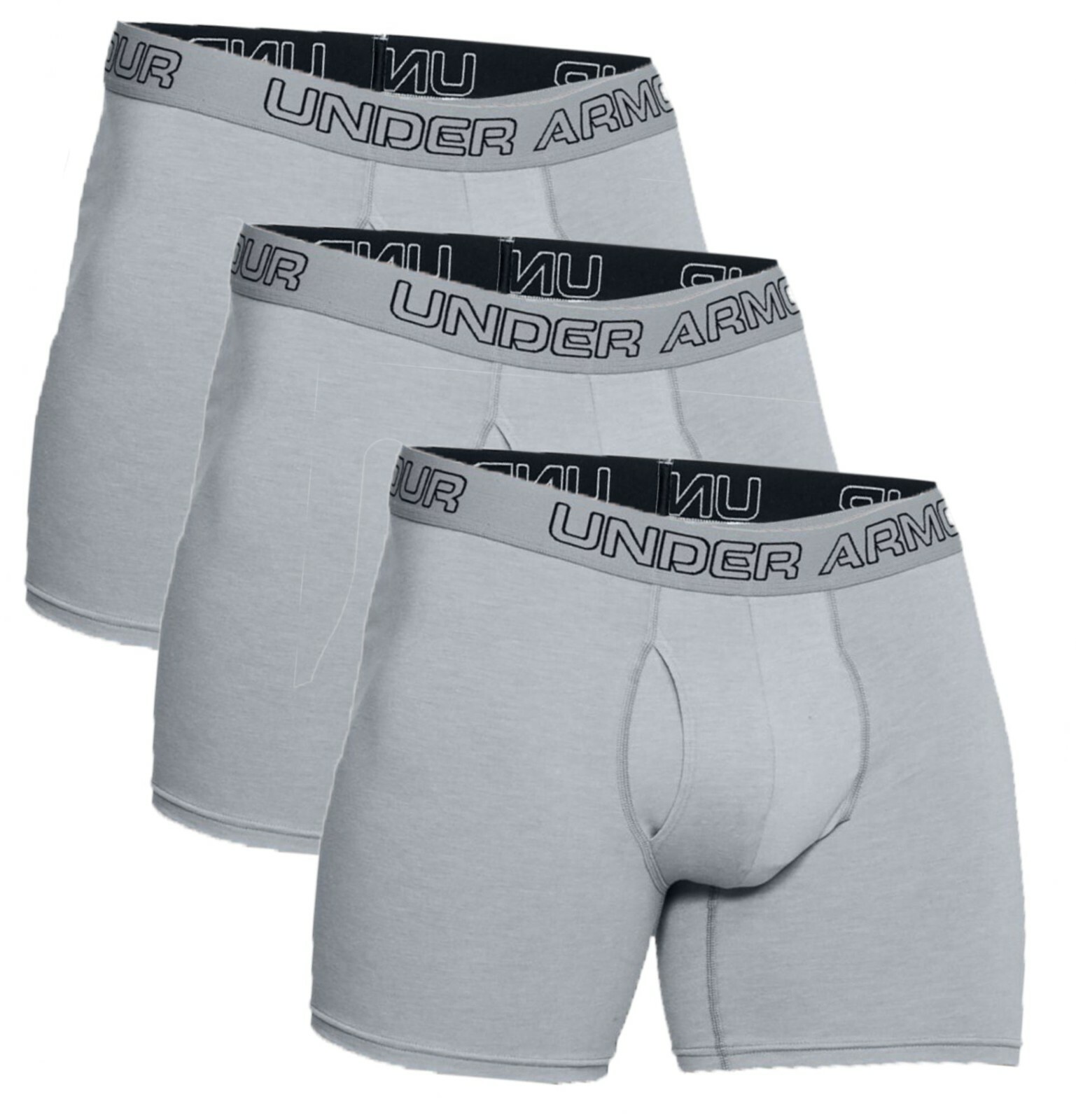Under Armour 3 pack Boxerjock MEN'S Adult Cotton Boxer Underwear Briefs ...