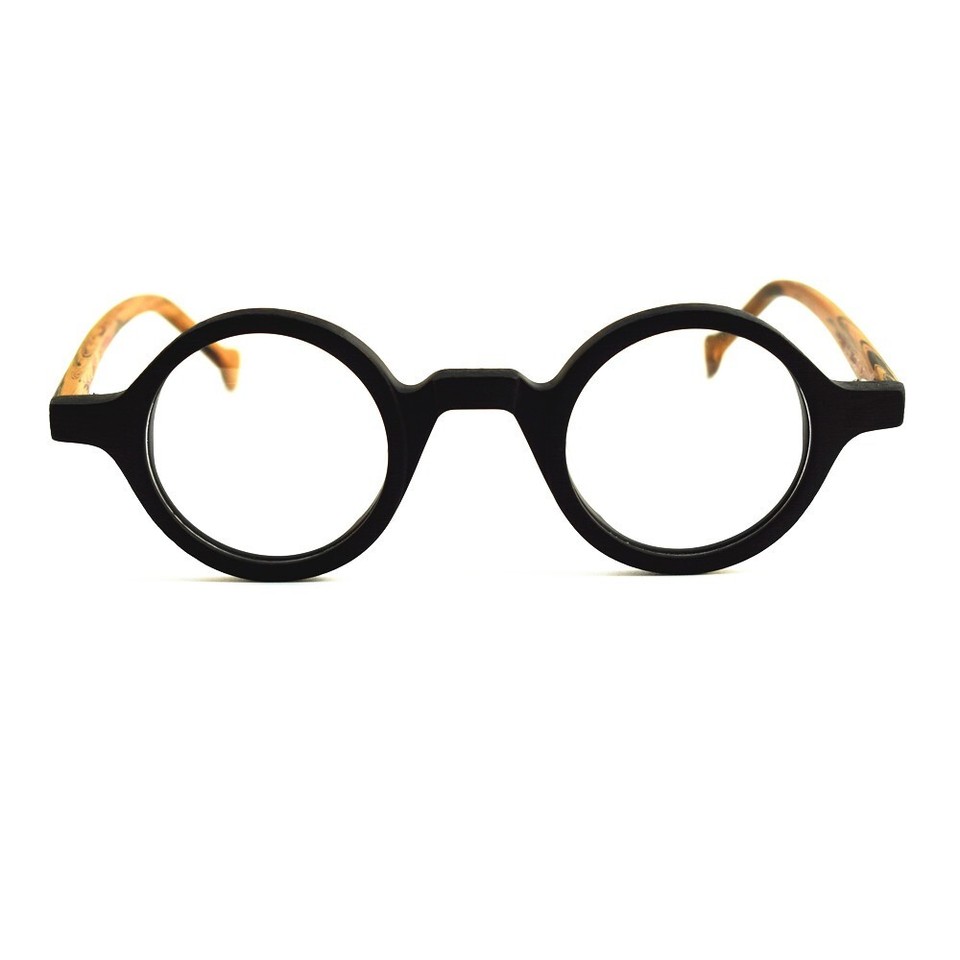 Retro Small Round Eyeglasses Acetate Matte Green Eyeglass Frames Men ...