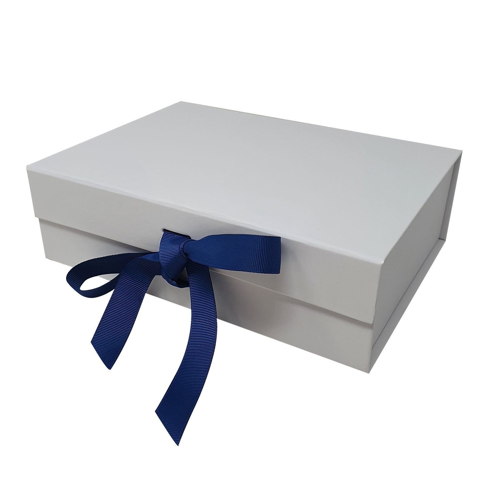 A4 Size White Folding Magnetic Gift Box with Ribbon | eBay