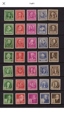 US Scott#859-93, Mint, MNH, 1c-10c Famous Americans 35 Stamp Set-US | eBay