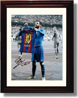 Unframed Lionel Messi Autograph Promo Print - #10 Jersey - Spanish Club ...