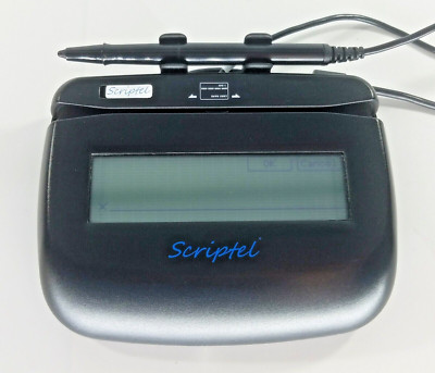 SCRIPTEL ST1525 LCD CREDIT CARD USB SIGNATURE CAPTURE PAD TESTED ...