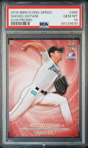 2016 BBM Icons Speed Shohei Ohtani #365 SCM Promo PSA 10 Pop of just 23 | eBay