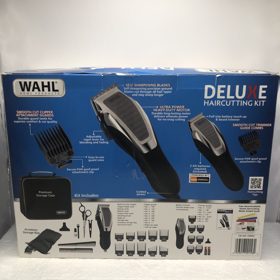 Wahl Deluxe Haircutting Kit - All In One Razor Kit New Sealed | eBay