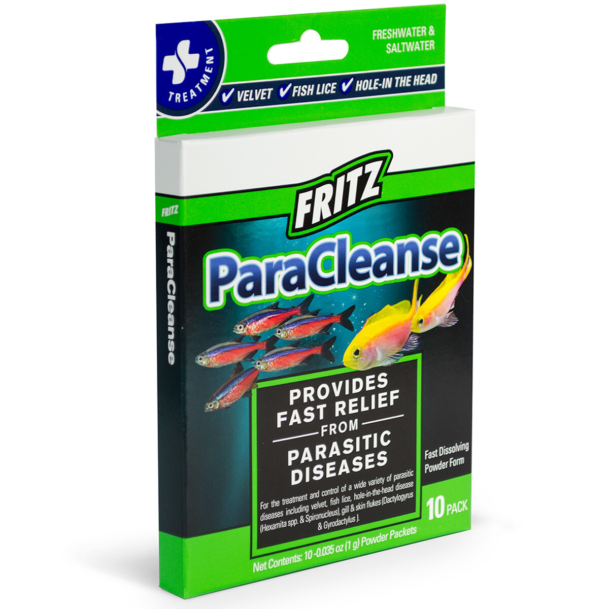 Fritz ParaCleanse 10 Pack Fast Relief from Parasitic Fish Diseases ...