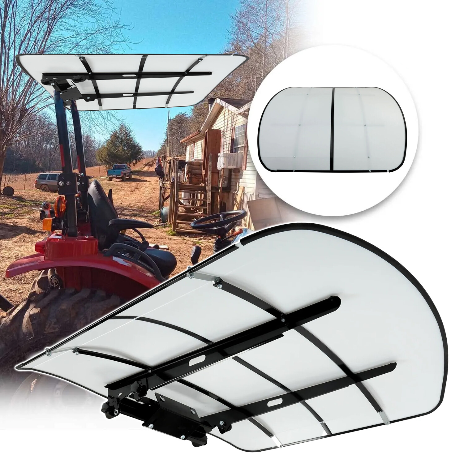 Tuff Top Tractor ROPS Canopy 52" X 52" For Tractor Mowers Umbrella ...