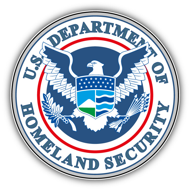 Homeland Security Department Seal Car Bumper Sticker Decal - ''SIZES ...